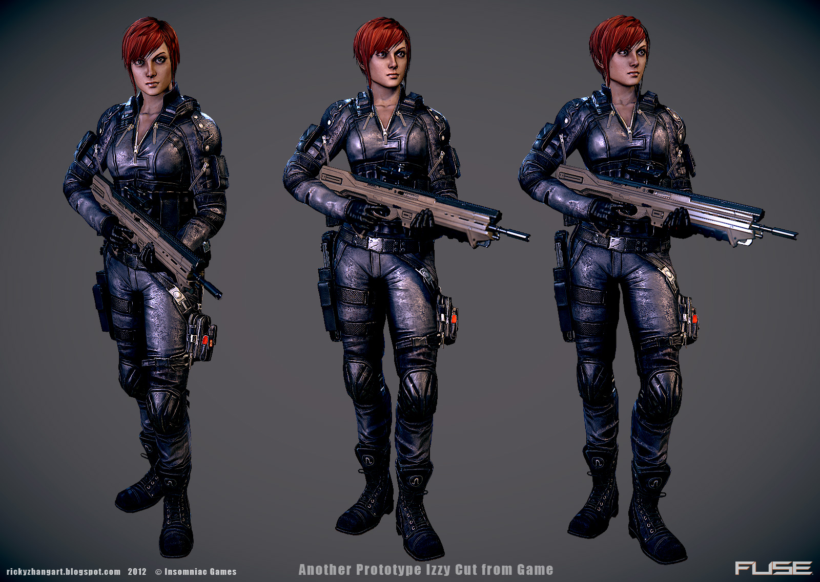 Ricky Zhang Art: Fuse (Overstrike) Character Assets 2011-2012