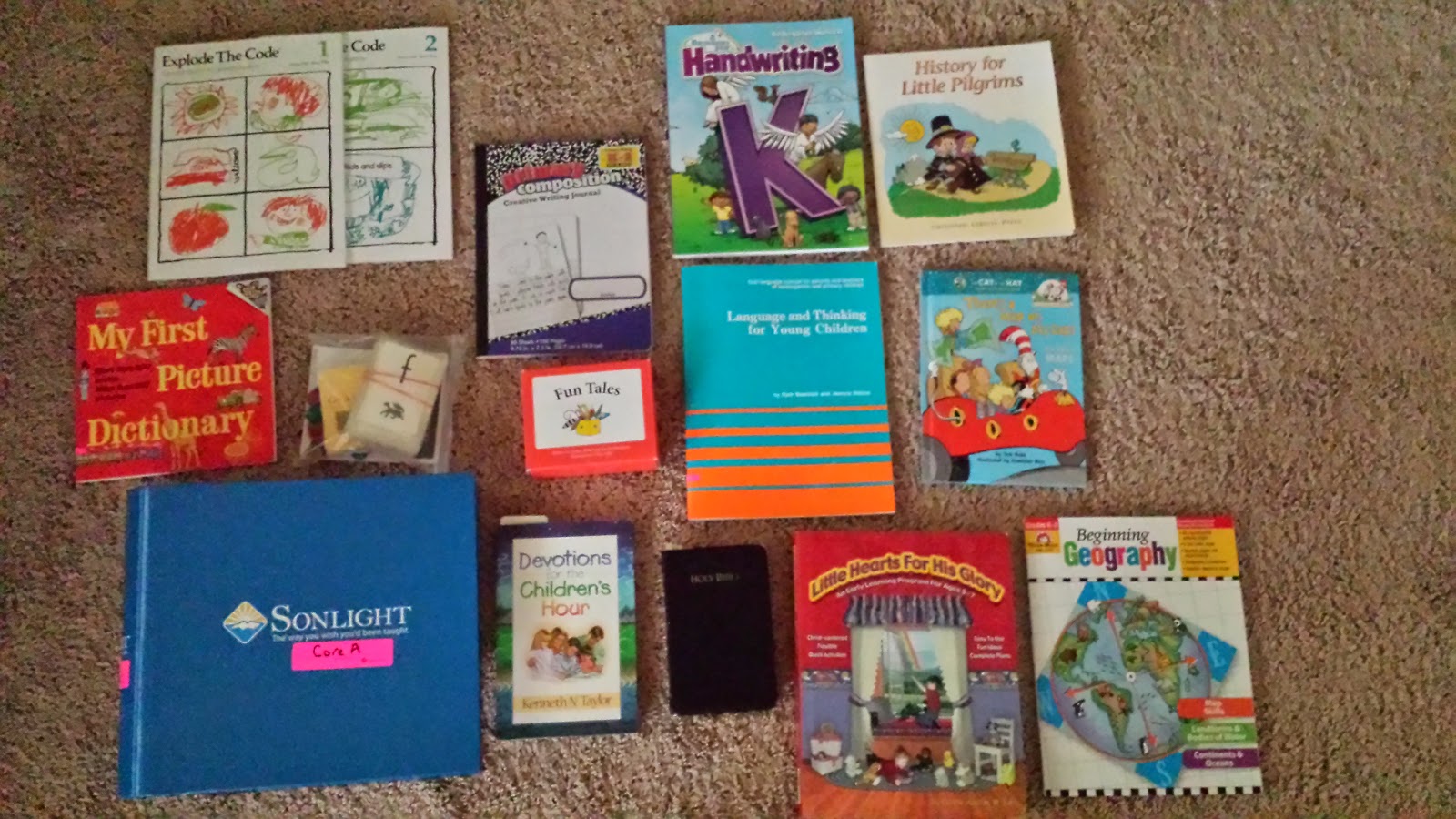 My Fruitful Life: Kindergarten Homeschool Curriculum
