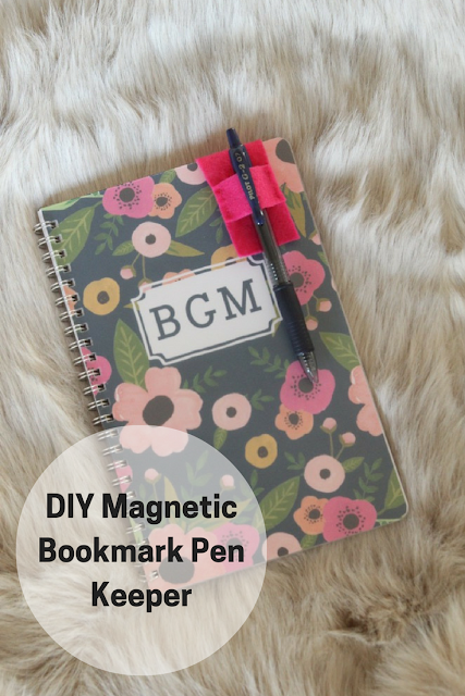 bybmg: DIY Magnetic Bookmark Pen Keeper