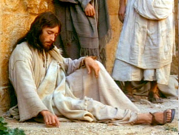 Christ Writing On Floor