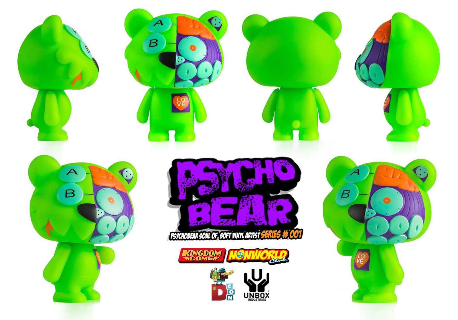 Psycho Bear Vinyl for #DesignerCon 2015