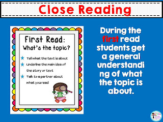 Primary Powers: Close Reading Freebie