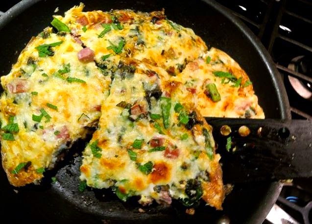 The Briny Lemon: Ham and Spring Vegetable Frittata