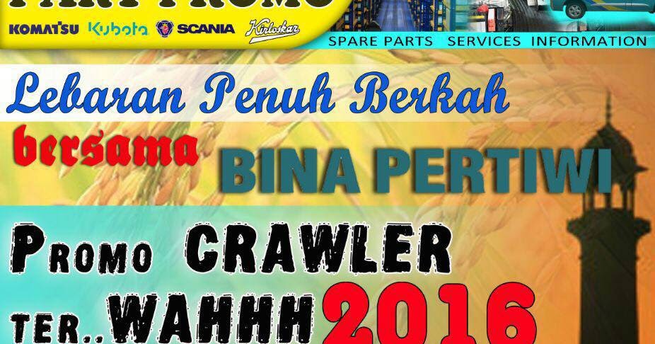 Promo Crawler DC-60 dan DC-70 KUBOTA Ter...Wahh 2016 ~ PARTS BINA PERTIWI