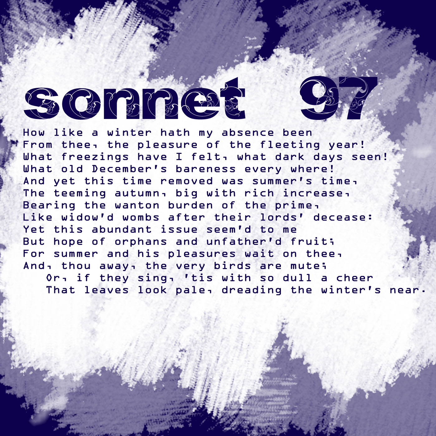 Shakesblogging™: Sonnet 97