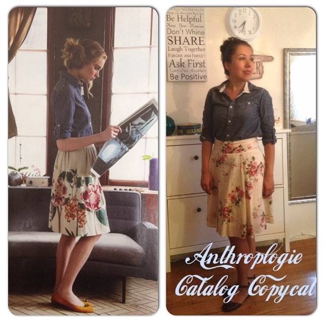 Simply Thrifting: Anthropologie Knock Off Outfit