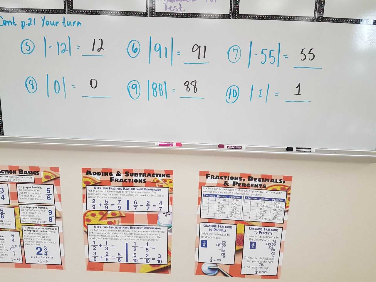 Mrs. Negron 6th Grade Math Class: Lesson 1.3 Absolute Value