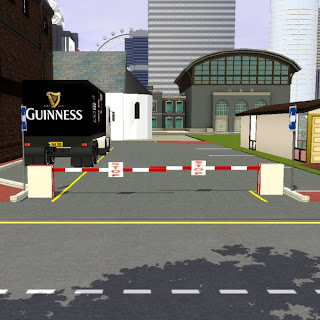 Simming in Magnificent Style: Boom gate with dual stop signs