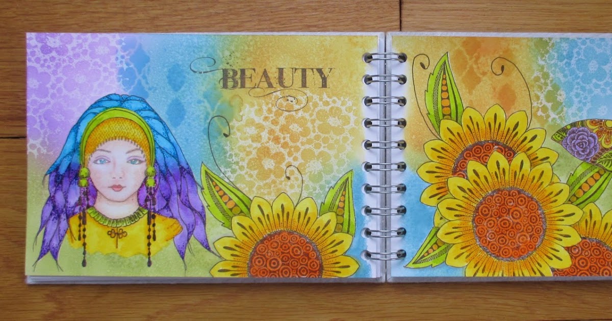 Judith@Poppy Cottage: Colourful Journal Pages