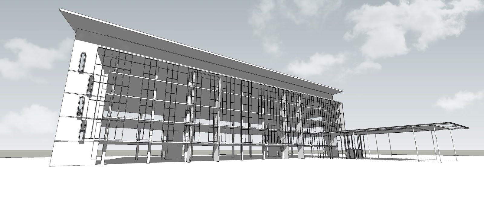 Architecture and Drawings: New Administrative Building design