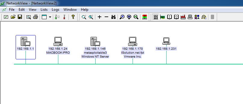 Kali linux - Draw Network Diagram - Hướng dẫn sử dụng NetworkView