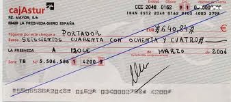 1º PQPI Oropesa: Cheques y Pagarés