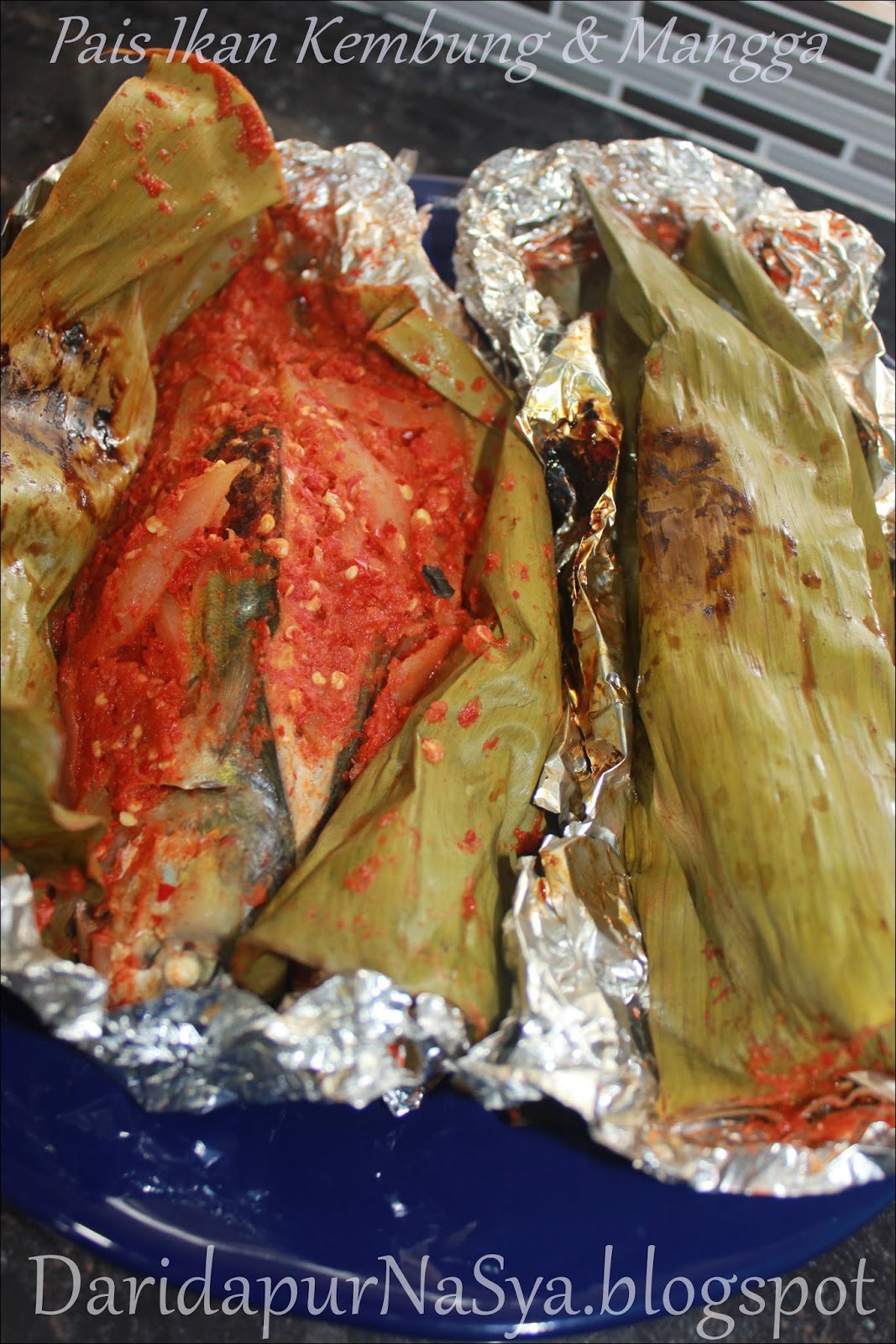 Dari Dapur NaSya: Pais Ikan Kembung & Mangga