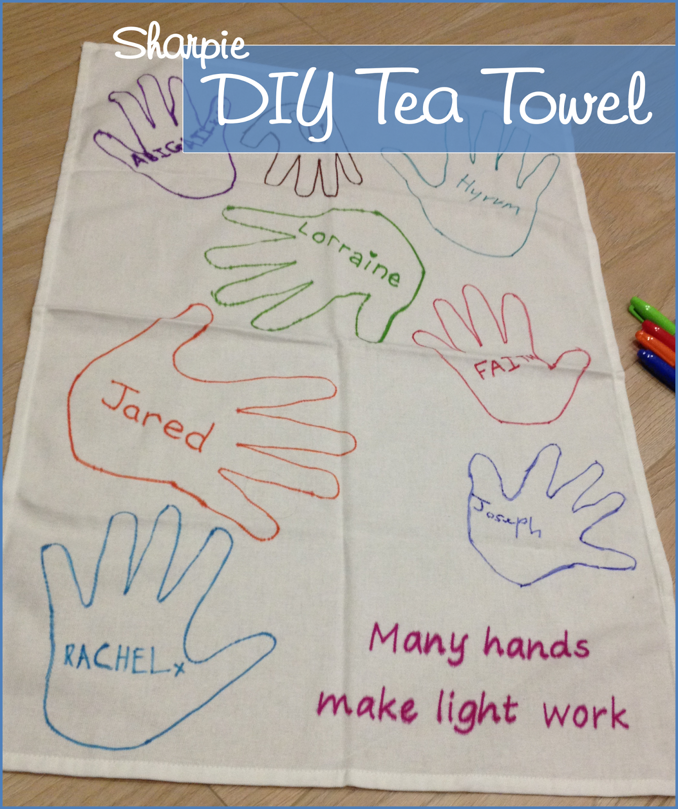 KugAlls: DIY Sharpie Tea Towel