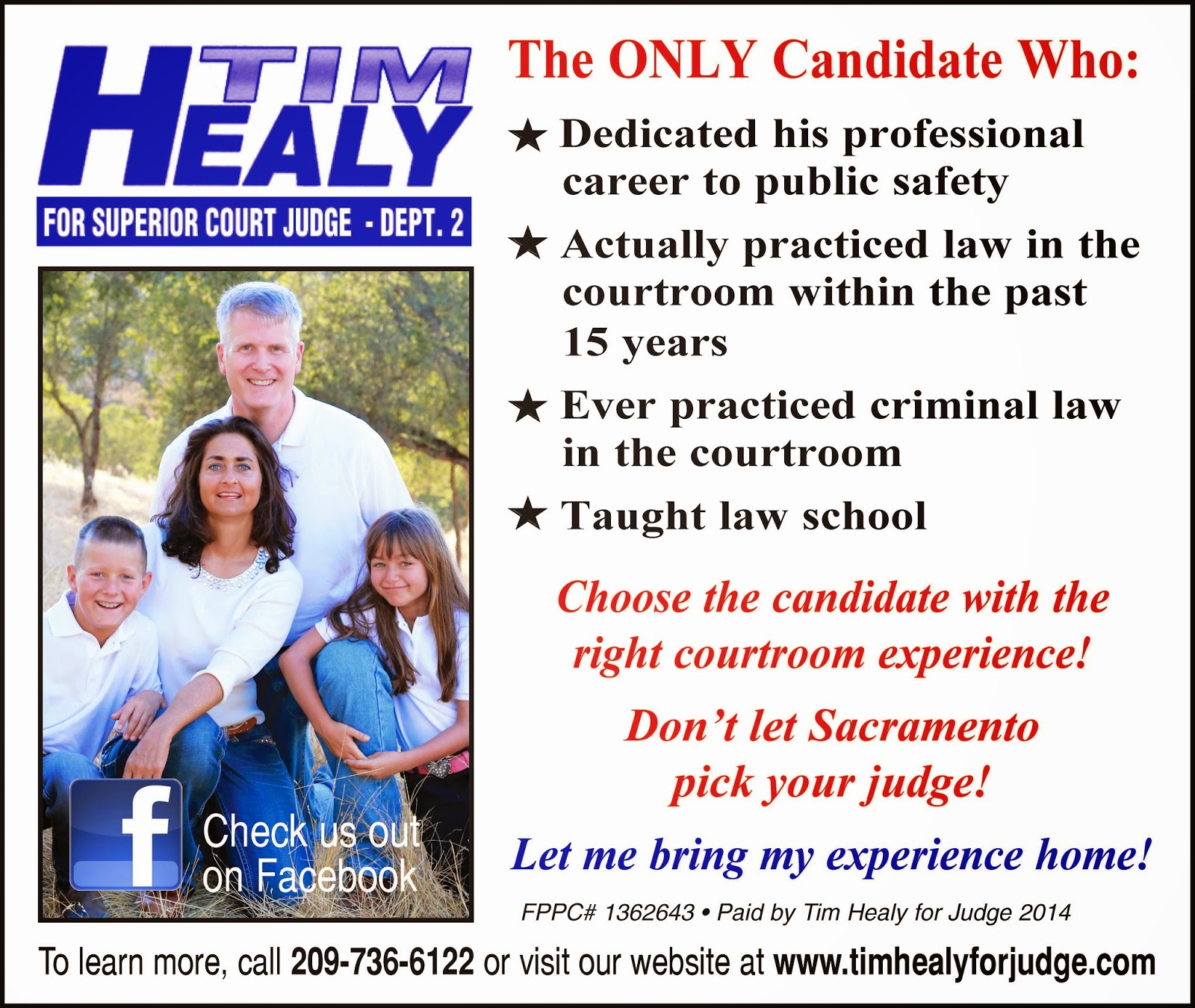 Copper Gazette: Tim Healy for Superior Court Judge, Dept 2