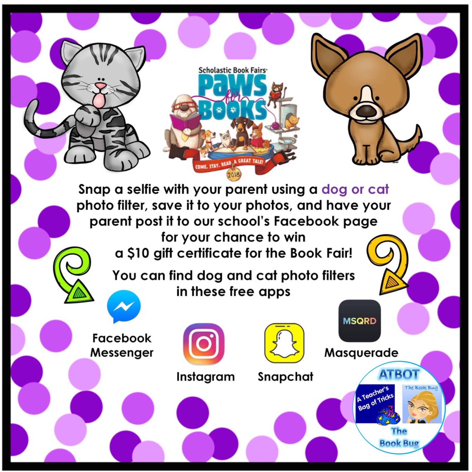 The Book Bug: Paws for Books