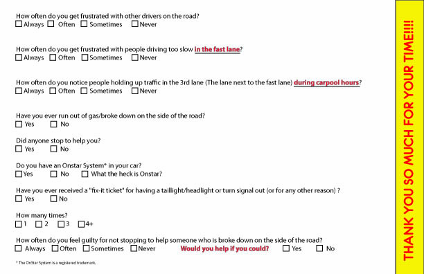 DAI 505: Research & Development Lab: Survey Handouts
