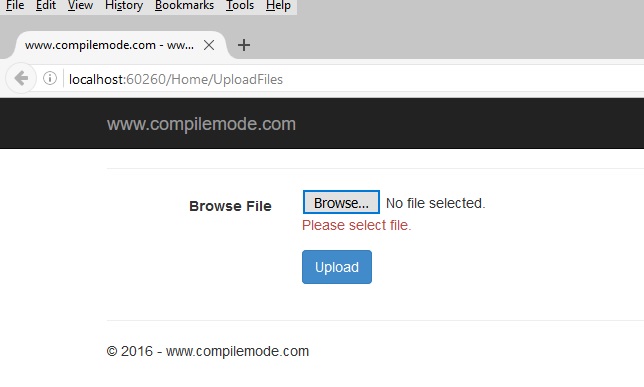 Uploading Multiple Files In ASP.NET MVC Using HttpPostedFileBase