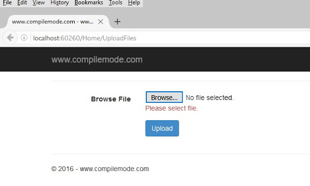 How To Upload Multiple Files In ASP.NET MVC