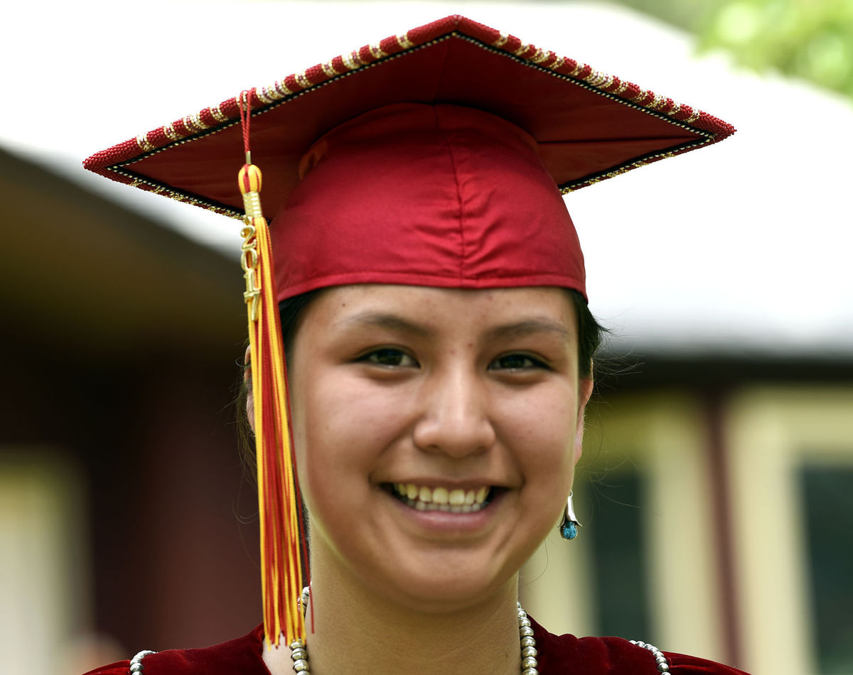 White Wolf : Navajo student proudly wears her grandma's regalia at ...