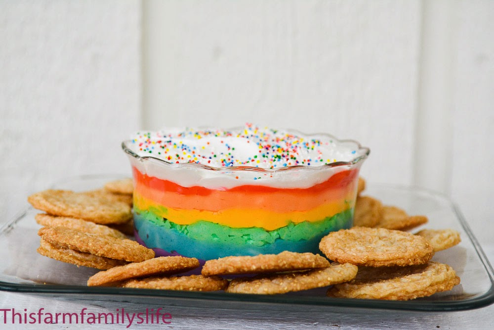 This Farm Family's Life: Rainbow Pudding Treat...