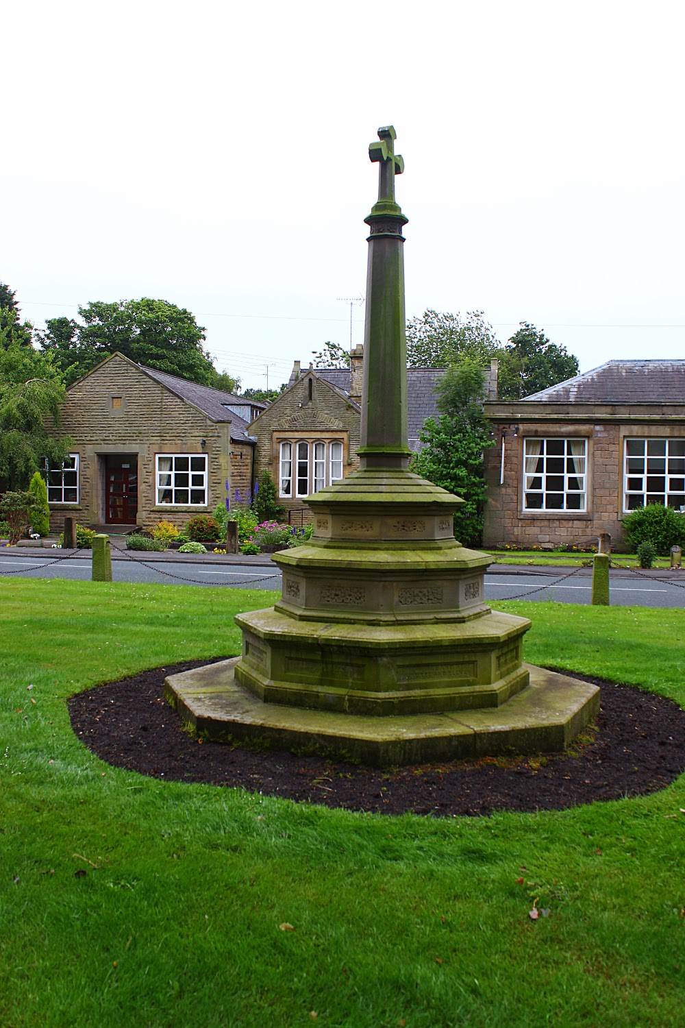 Roads and artifacts: Aughton or Holt Green Coronation Cross