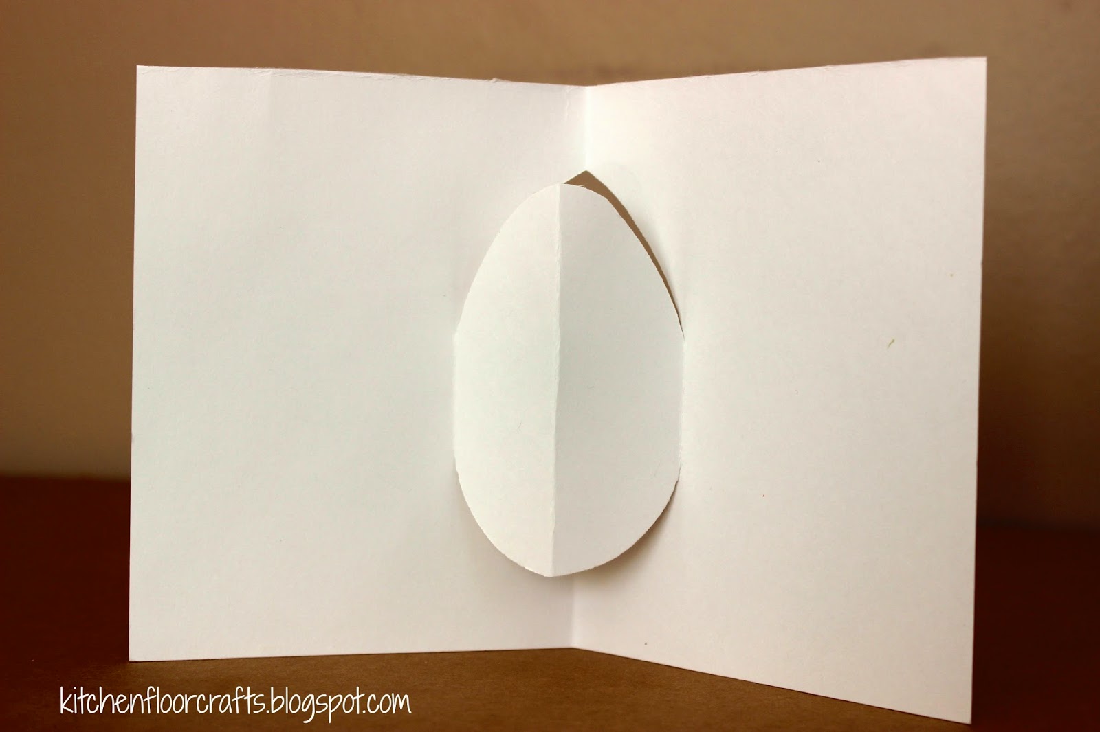 Kitchen Floor Crafts: Easy Easter Egg Pop-Up Card