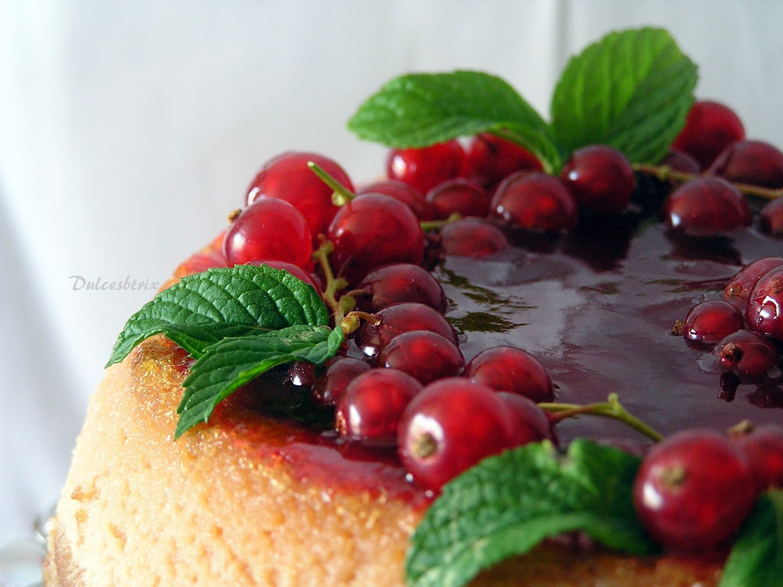 Dulces Btrix: Tarta de queso y grosellas