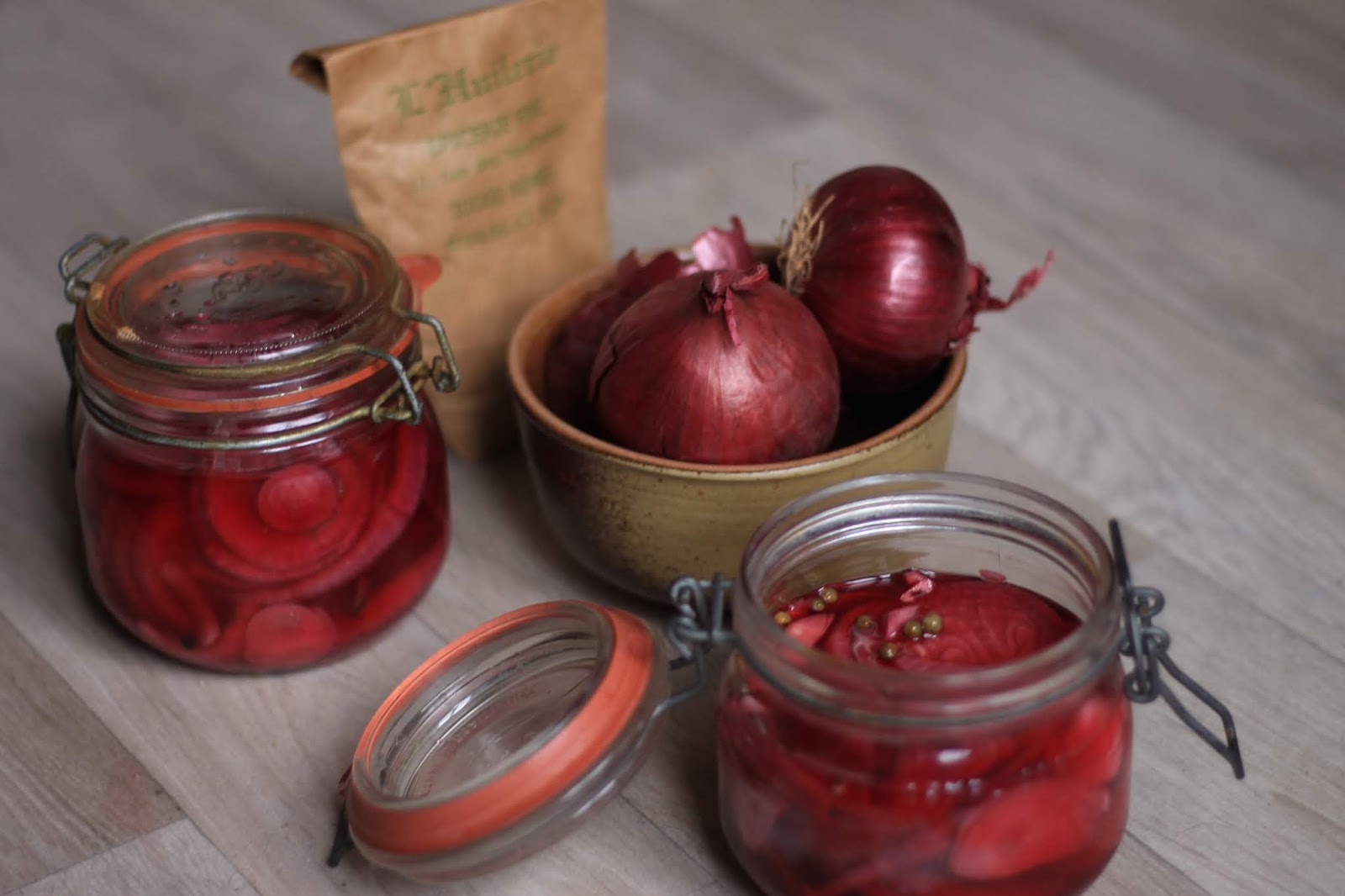 Pickles d'oignon rouges - Une merveille