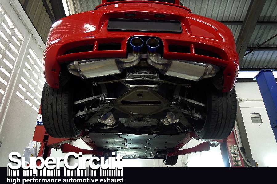 SUPERCIRCUIT Exhaust Pro Shop: Porsche Cayman S (987) Exhaust Customization