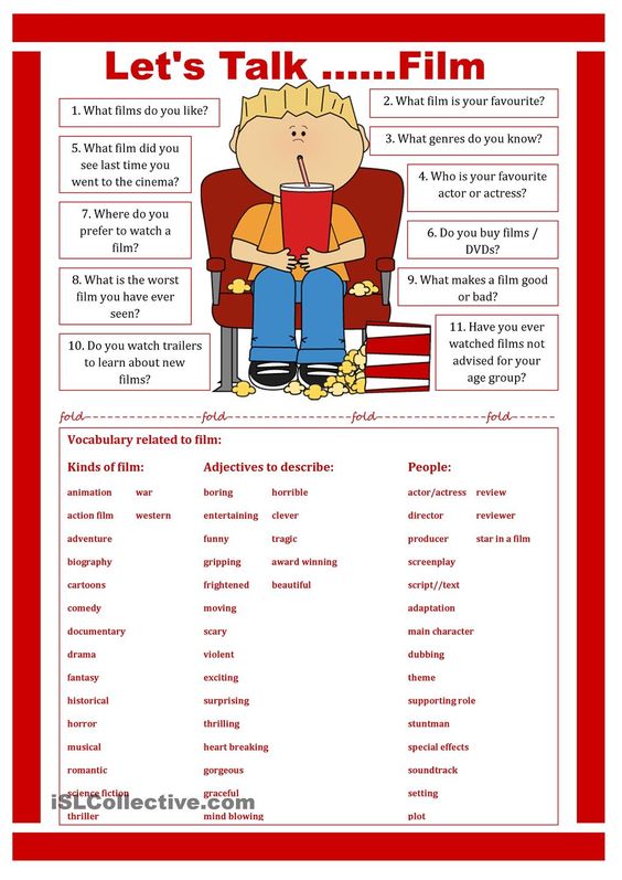 Click on: [10th CW] LET'S TALK FILMS... (DESCRIBING A FILM)