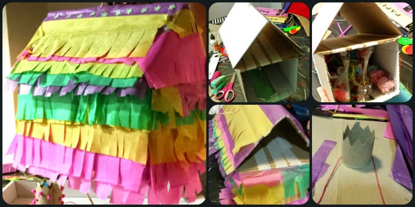 DIY piñata house / piñata en forma de casa / Pipistrello Rosso