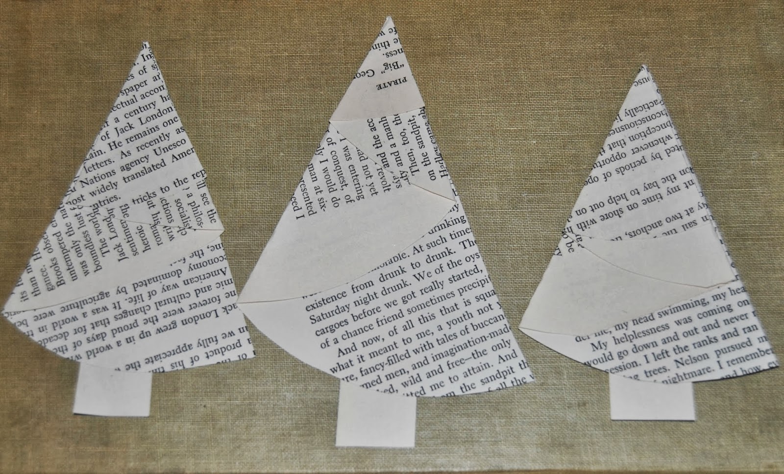 Kati's Corner: {31 Days of Pinterest Completed} Paper Christmas Trees