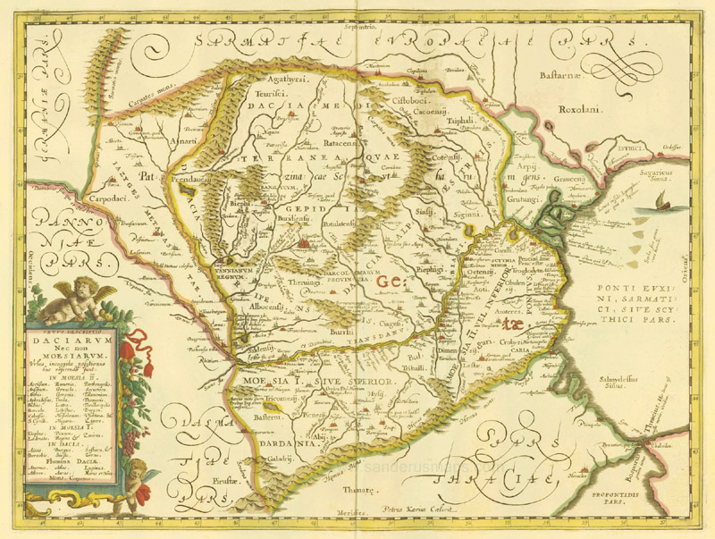 KOVACEVIC ANTIKVITETI I RODOSLOVI: DACIA - MOESIA...karta