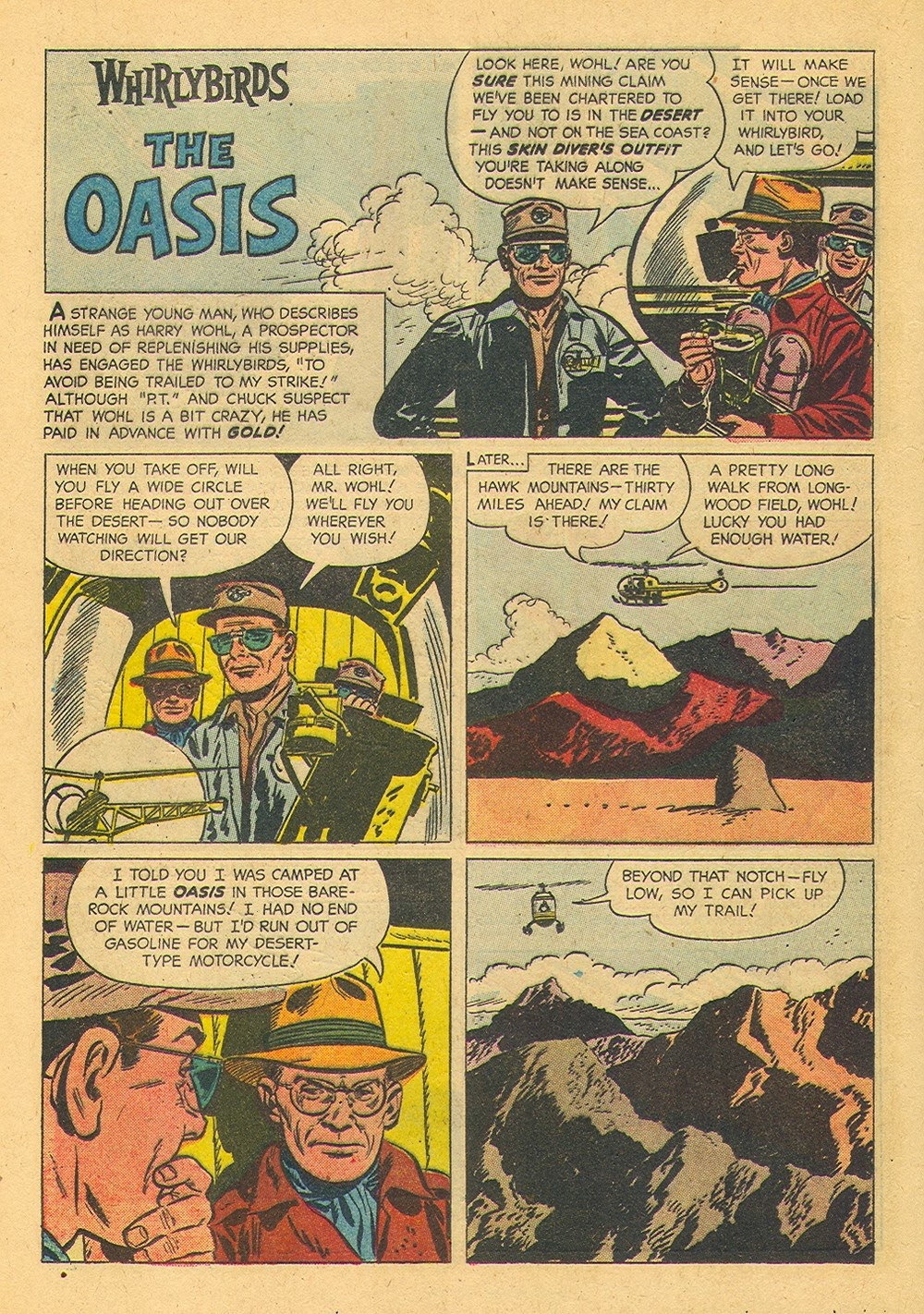 Saved From The Paper Drive: Comic Book Short Story~ Whirlybirds "The Oasis"