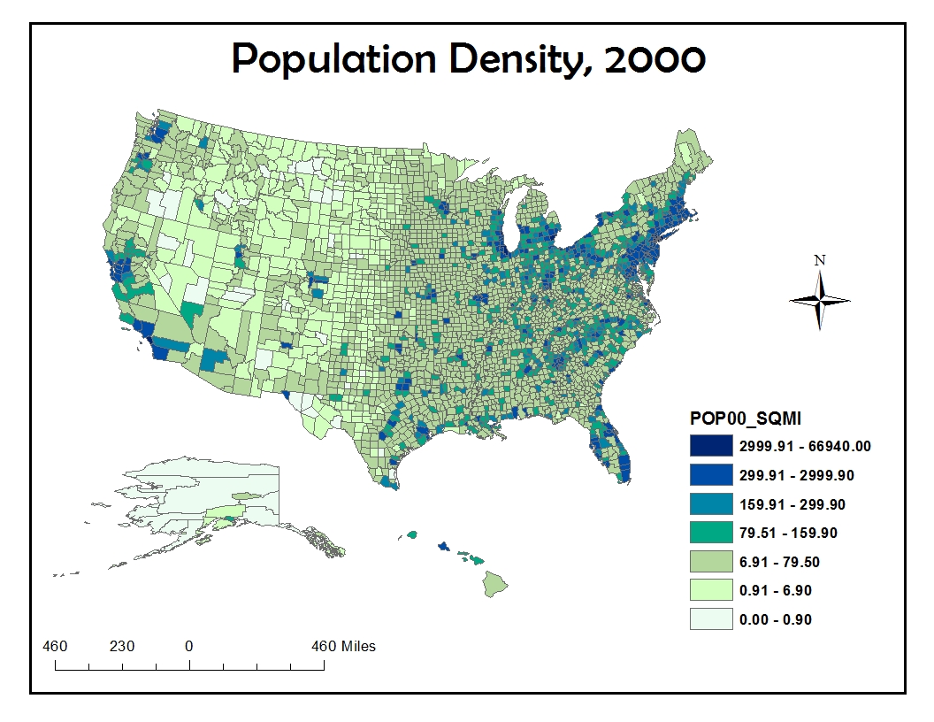 Drea's Labs for Geog7: Mapping Census Year 2000