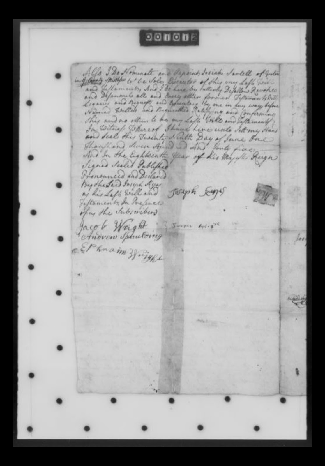 Genea-Musings: Amanuensis Monday - Probate Records of Joseph Keyes ...