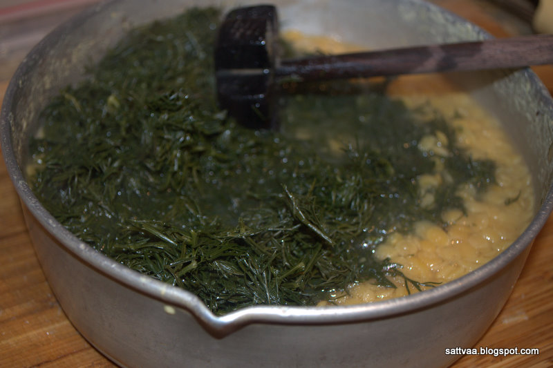Sattvaa: Greens galore - Sabsige soppu (Dill leaves) kootu