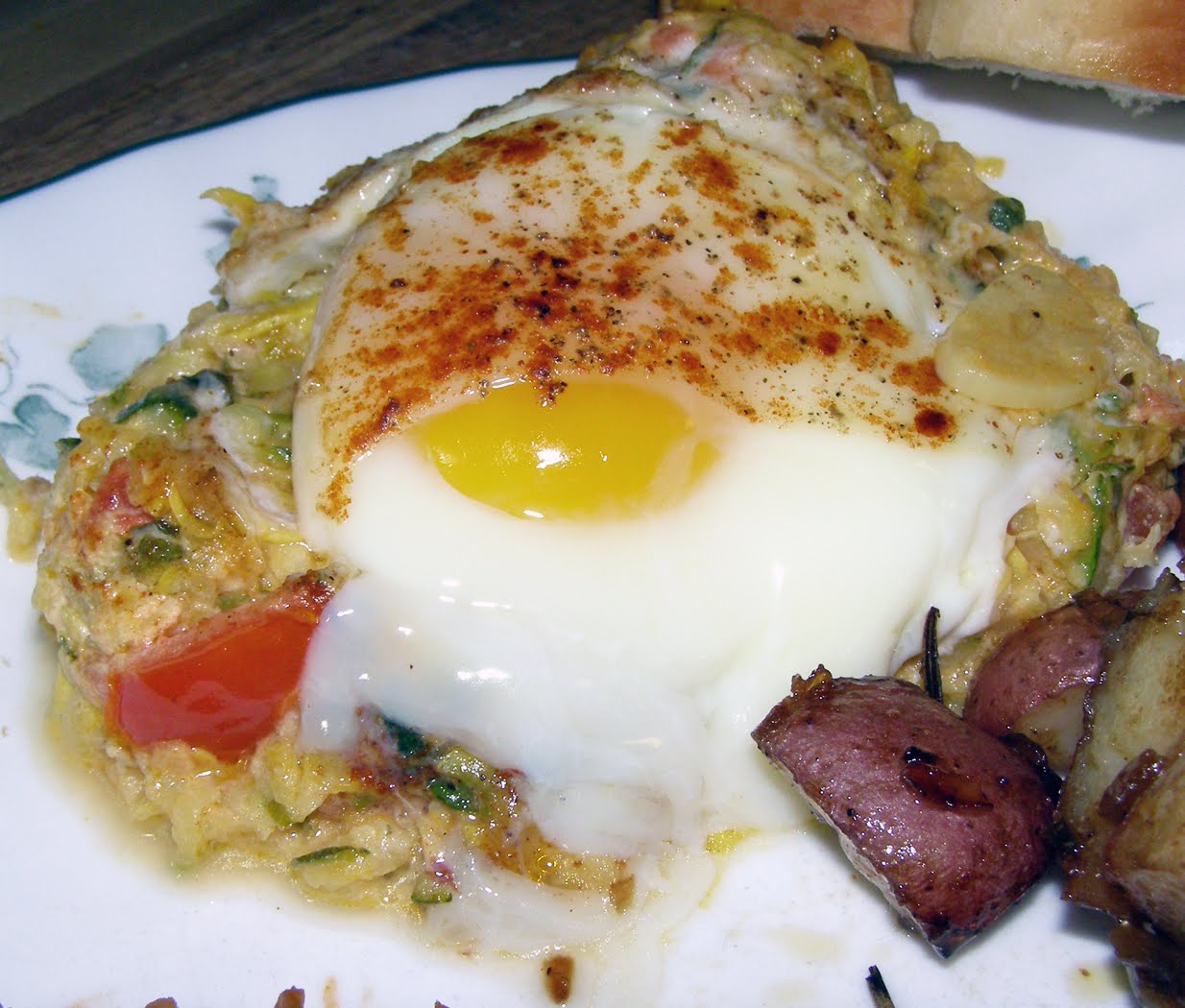 Wills Kitchen: Summer Squash with Baked eggs