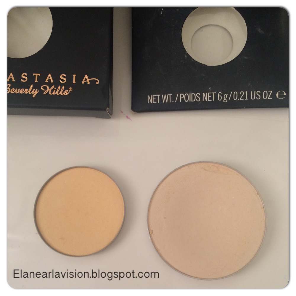 Anastasia Beverly Hills Banana Powder VS MAC Emphasize powder