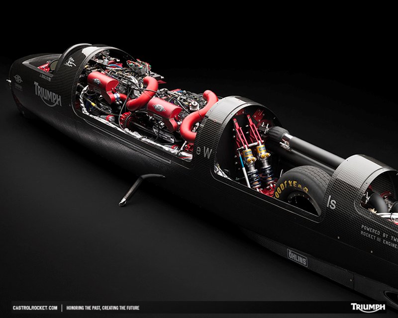 Motorcycles on the road: The Castrol Rocket