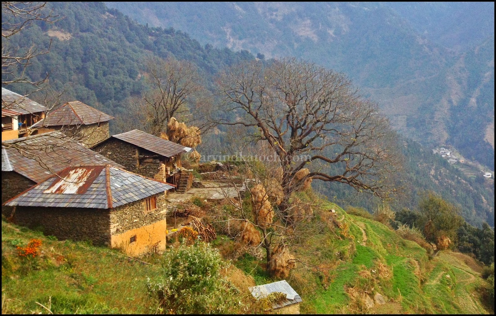 Beautiful Hill Village Situated on the top of Hill (Village Brahani ...
