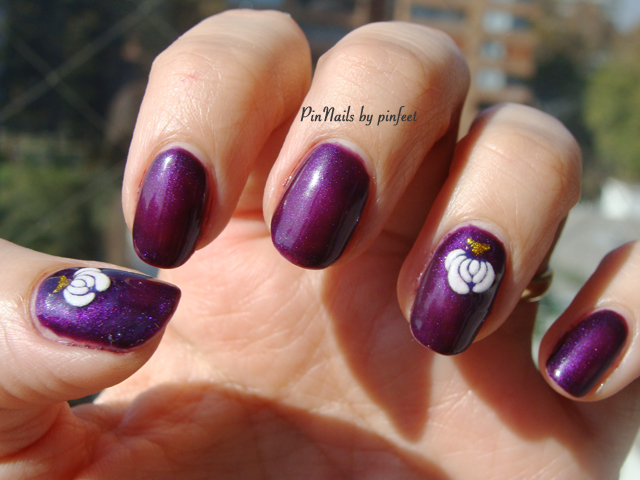 PinNails: Gelish & Konad: Night Reflection