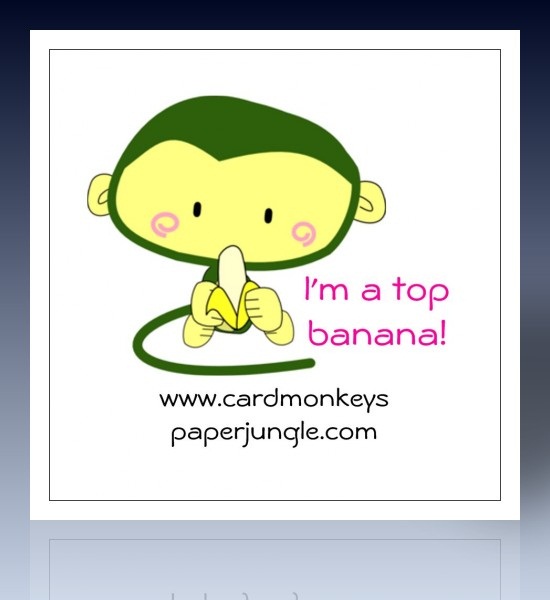 CardMonkey's Paper Jungle: TOP BANANAS
