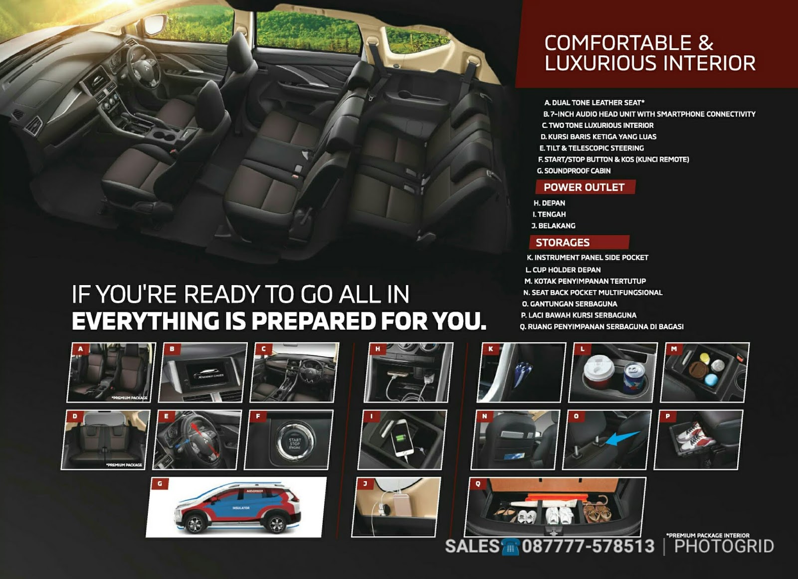 Perbedaan Mitsubishi Expander (GLX, GLS, Exceed, Sport, Ultimate)