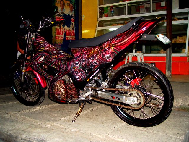 Modifikasi Cat Motor Fu - Ind Modified