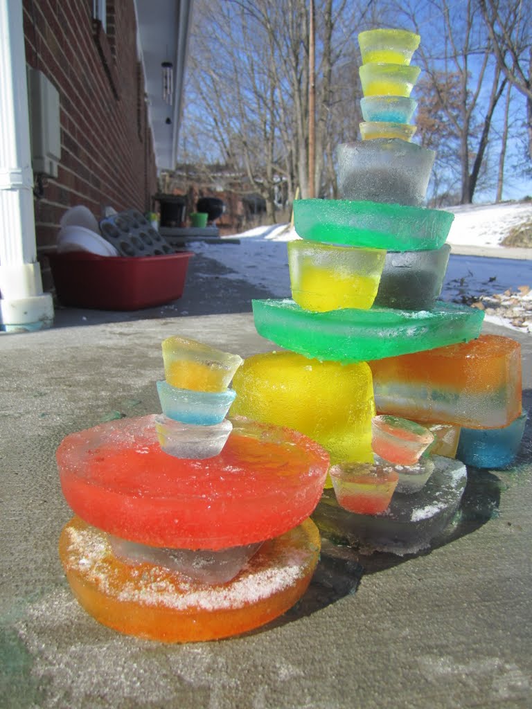 Mommy's Making a Mess: Colored Ice Blocks
