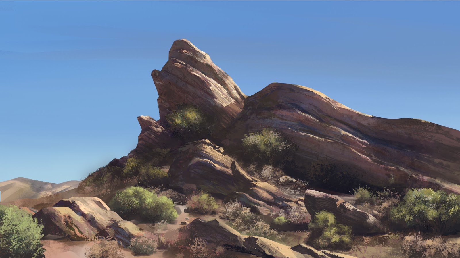Art works of Seokin Chung: Vasquez Rocks Ver. 1.3