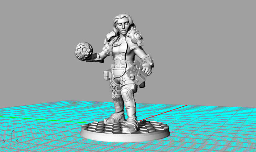 HeroForge.com .stl File Arrives Of Jessica Kramer