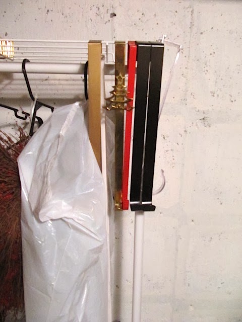 Sew Many Ways...: Wreath Storage…Using a Coat Rack